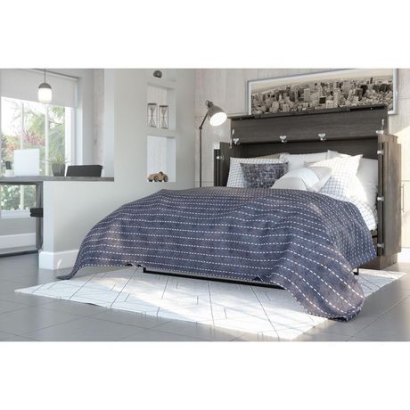 Click here for Bestar Nebula Full Cabinet Bed With Mattress In Wh... prices