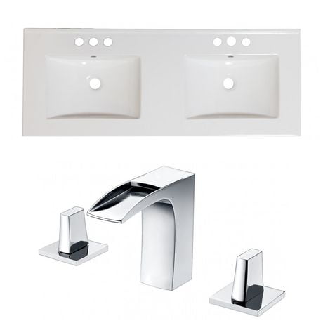Click here for American Imaginations 48-In. W Ceramic Top Set Whi... prices
