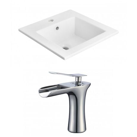 Click here for American Imaginations 21-In. W Ceramic Top Set Whi... prices