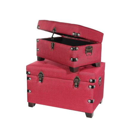 Click here for Ih Casa D Cor Set Of 2 Tufted Rectangular Storage... prices