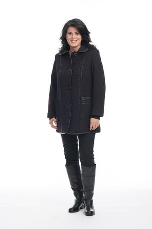 Niccolini women’s boiled wool coat - Walmart.ca
