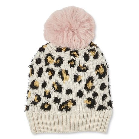 George Girls' Leopard Jacquard Knit Beanie - Walmart.ca