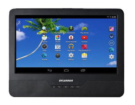 Sylvania 9" Dual Core Android Tablet with Integrated Portable DVD ...
