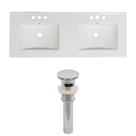 Click here for American Imaginations 48-In. W Ceramic Top Set Whi... prices