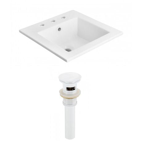 Click here for American Imaginations 21-In. W Ceramic Top Set Whi... prices