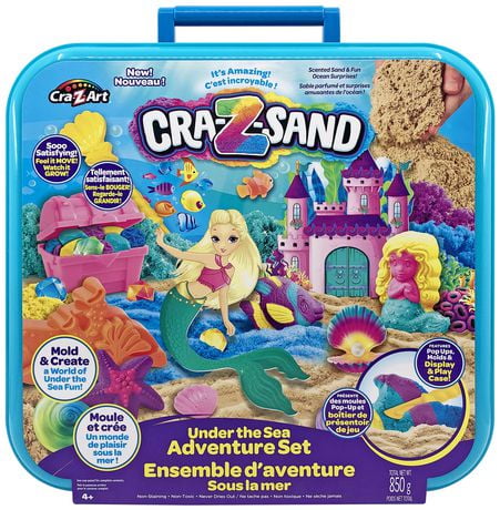 Cra-Z-Art Cra-Z-Sand Under the Sea Adventure Set, Kinetic Sand for Kids ...