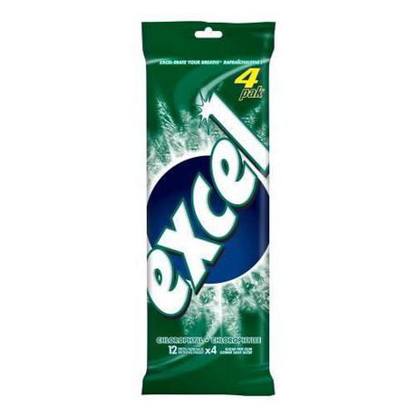 EXCEL® Gum -Chlorophyl 4 Pack, Excel-Erate Your Breath. ® - Walmart.ca