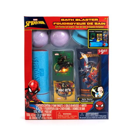 Spiderman Target Bath Set, Spiderman Water Blaster Set - Walmart.ca