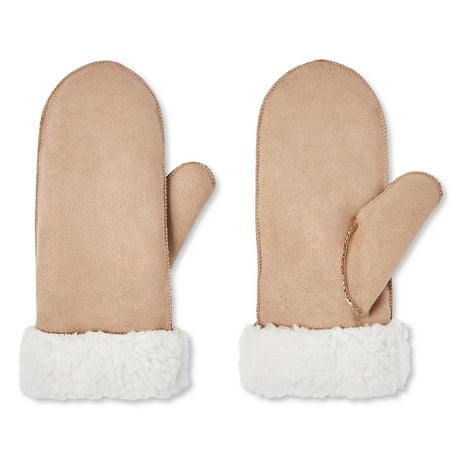 George Women's Faux Suede Mittens | Walmart Canada
