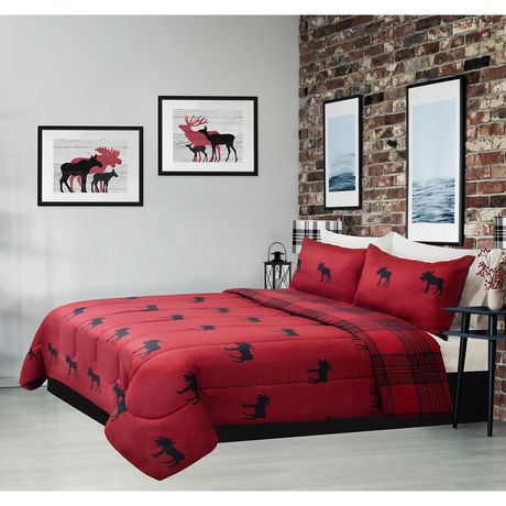 Click here for Safdie & Co. Comforter Set 3Pc Dq Heathered Moose... prices