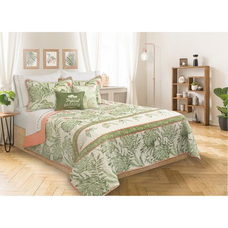 Click here for Safdie & Co. Quilt 4Pc Set Printed T Fiji Multi Tw... prices
