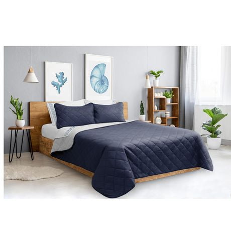 Click here for Safdie & Co. Quilt 2Pc Set Dq Blue Blue Double/Que... prices