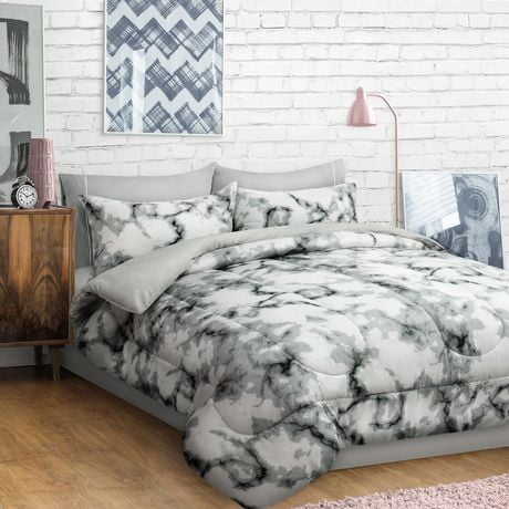 Click here for Safdie & Co. Comforter Set 3Pc K Printed/Solid Mar... prices