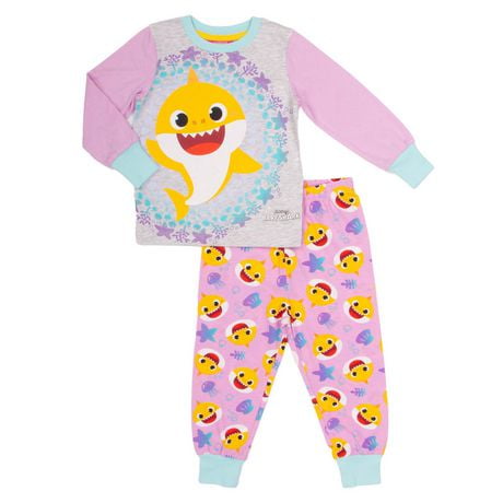 Baby Shark Toddler Girl's 2-Piece Long Sleeve Pyjama Set - Walmart.ca