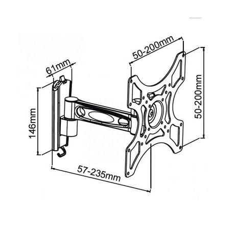 Techly 1-Arm Tilt/Swivel TV Wall Mount- 17-37" | Walmart Canada