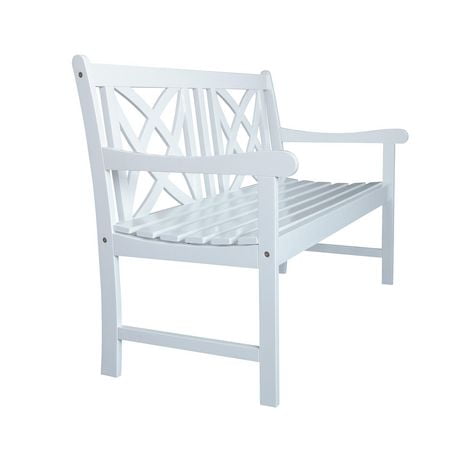 Click here for Vifah Malibu Outdoor Patio 4-Foot Wood Garden Benc... prices