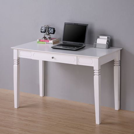 Simple White Wood Writing Desk | Walmart Canada