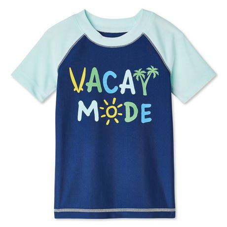 Click here for George Toddler Boys Short Sleeve Rash Guard Top Bl... prices