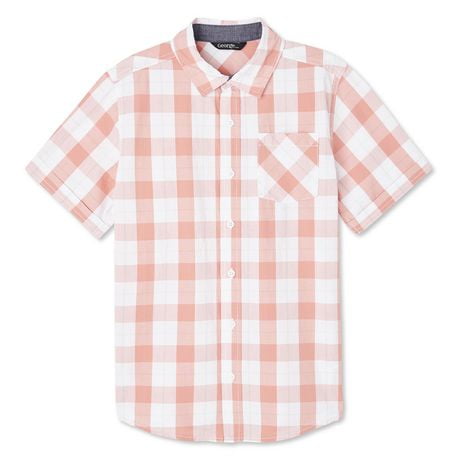 Click here for George Boys Printed Woven Shirt Coral S prices