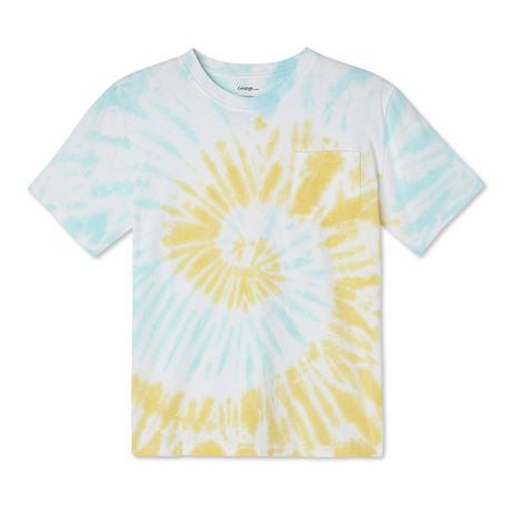 Click here for George Boys Short Sleeve Tie Dye Pocket Tee Yellow... prices