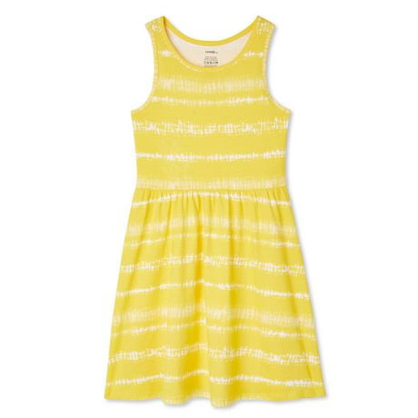Click here for George Girls Sleeveless Skater Dress Yellow Xs prices