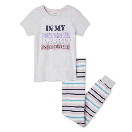 Click here for George Girls Mommy And Me Pajamas 2-Piece Set Grey... prices