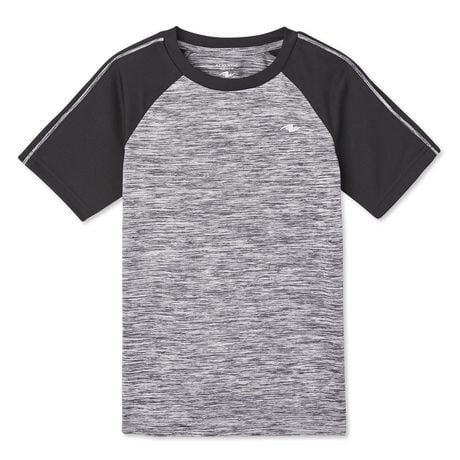 Click here for Athletic Works Boys Short Sleeve Raglan Tee Grey X... prices