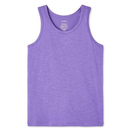 Click here for George Girls Solid Tank Top Purple Xs prices