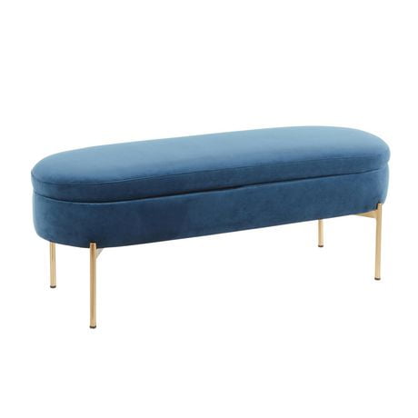 Click here for Chloe Storage Bench From Lumisource Blue prices