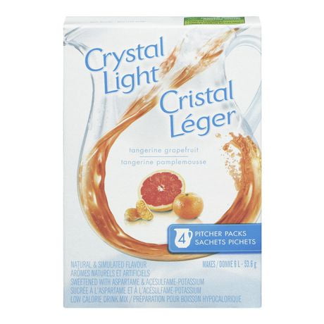 Crystal Light Tangerine Grapefruit, 53.6g, 4 Packets - Walmart.ca