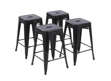 Click here for Mainstays 24 Inch Metal Barstools Set Of 4 - Multi... prices