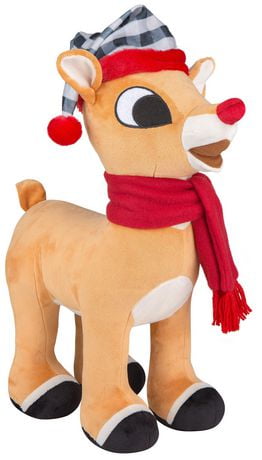 Holiday Greeter-Rudolph w/Buffalo Plaid Hat-OPP SM-Rudolph | Walmart Canada