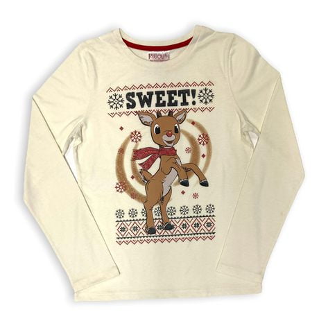 Rudolph, the Red Nosed Reindeer Girl's Long Sleeve T-Shirt | Walmart Canada