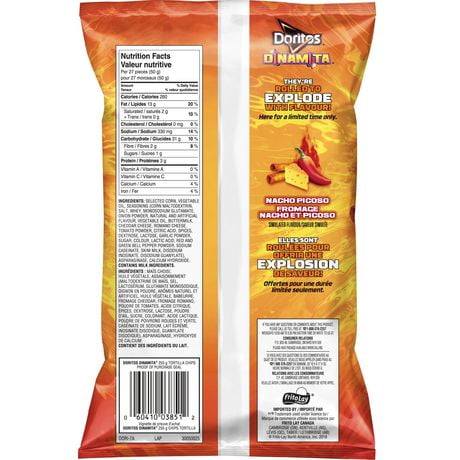 Doritos Dinamita Nacho Picoso Rolled Tortilla Chips | Walmart Canada