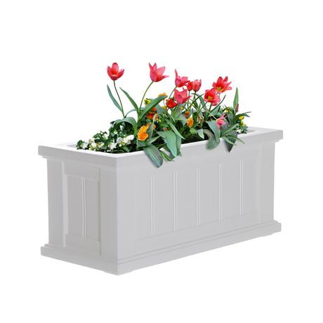 Click here for Mayne Cape Cod 24X11 Patio Planter White prices