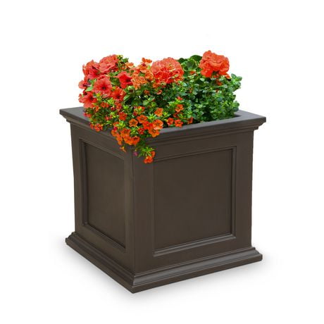 Click here for Mayne Fairfield 20X20 Patio Planter Brown prices