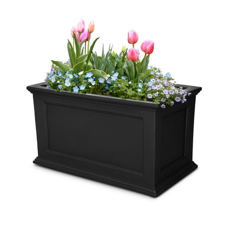 Click here for Mayne Fairfield 20X36 Patio Planter Black prices