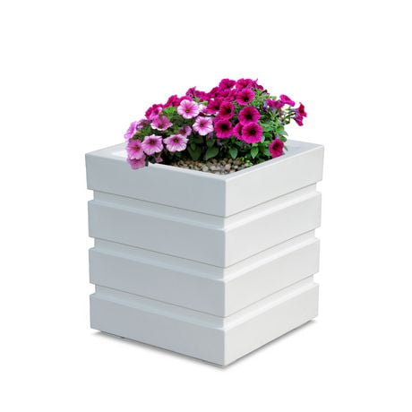 Click here for Mayne Freeport Patio Planter 18X18 White prices