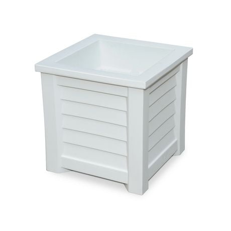 Click here for Mayne Lakeland 16X16 Patio Planter White prices