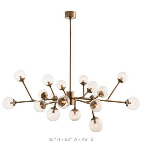 Click here for Take Me Home Furniture Dallas Chandelier With 18 L... prices