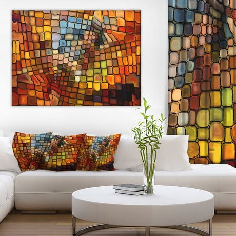 Click here for Design Art Dreaming Of Stained Glass Canvas Print... prices