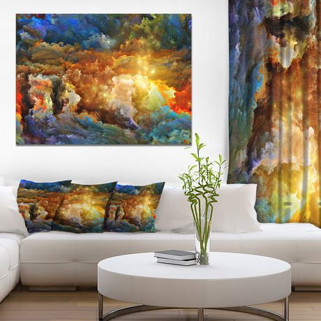 Click here for Design Art What Colors May Come Canvas Print Blue... prices