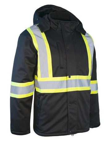 Click here for Forcefield Softshell Winter Mens Safety Jacket Bla... prices