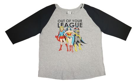Justice League Women's plus Size Raglan 3/4 Sleeves | Walmart Canada
