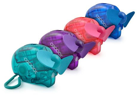 O2COOL Mini Misting Fan - Portable Pocket Size Battery Powered Cooling ...