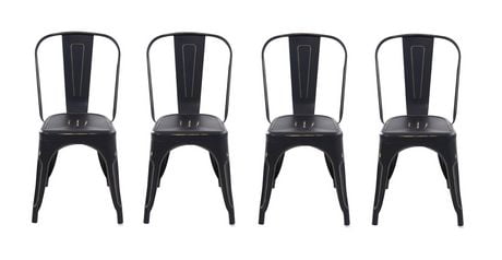 Click here for Heavenly Collection Antique Black Chair Black # prices