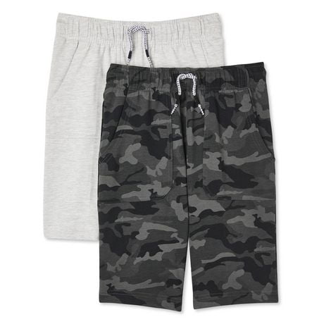 Click here for George Boys Porkchop Pocket Knit Short 2-Pack Blac... prices