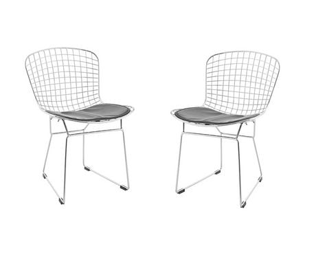 Click here for Heavenly Collection Chrome Black Chair Chrome # prices