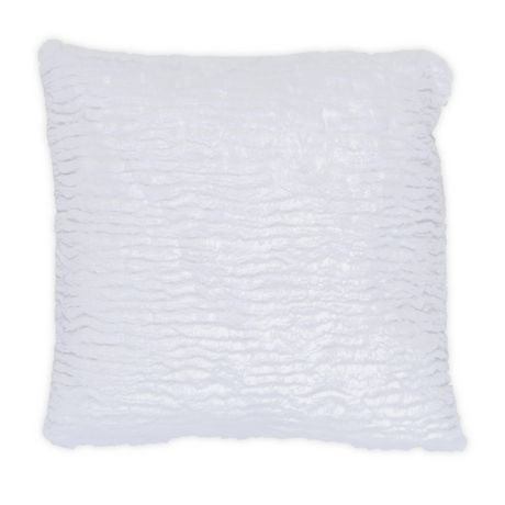 Click here for Hometrends White Fur Decorative Pillow White 18 X... prices