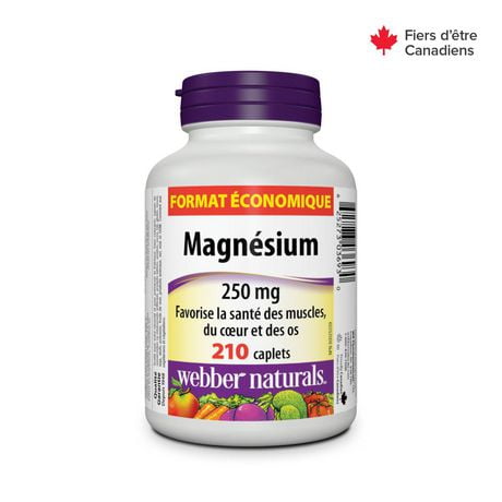 Webber Naturals Magnesium 250 mg Caplets | Walmart Canada
